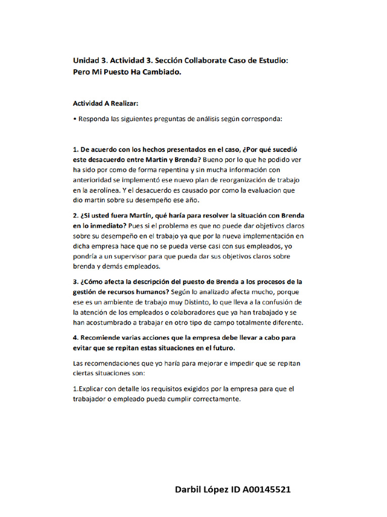 Administracion de Personal Unidad Actividad 3 Lopez Ramirez Darbil ...