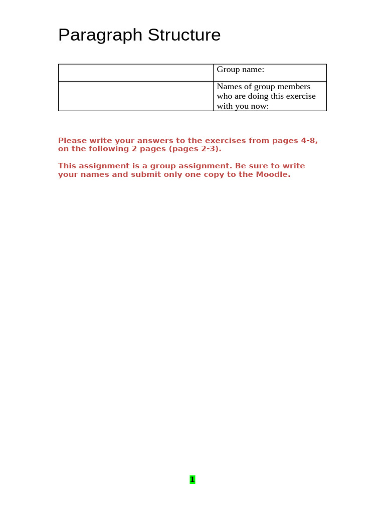 Group Assignment: Paragraph Exercises | PDF | Infection | Advertising