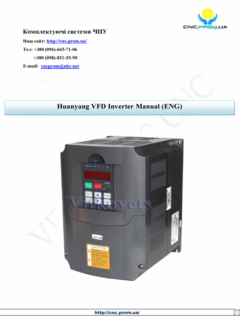 Huanyang VFD Inverter Manual Eng | PDF