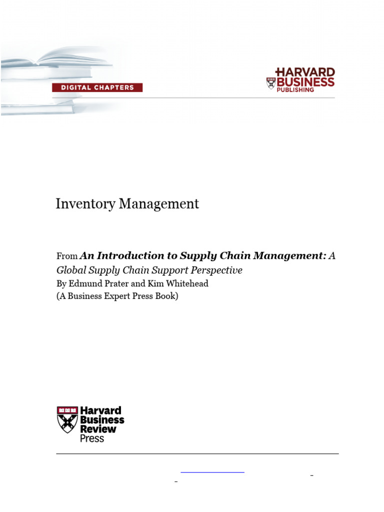 Inventory Management | PDF | Inventory | Lean Manufacturing