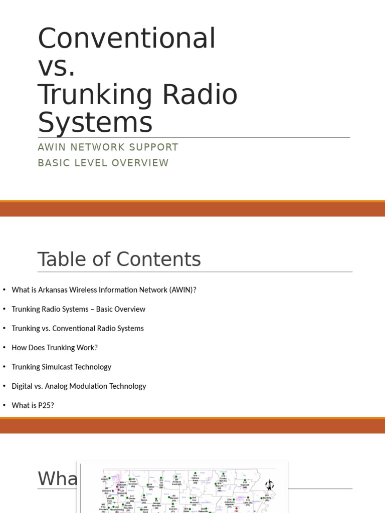 Conventional vs. Trunking Radio Systems Awin Network Support | PDF | Radio | Wireless