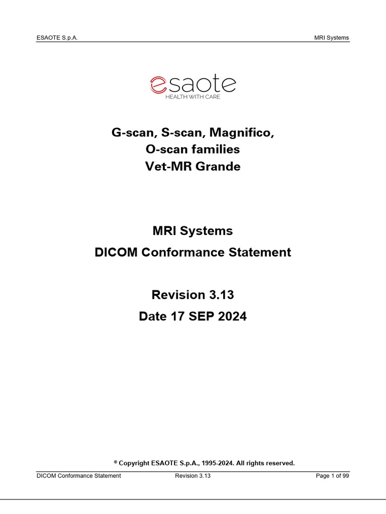 DICOM_Conf_Stat_MRI_Rel_3-13 | PDF | Medical Imaging | Computing