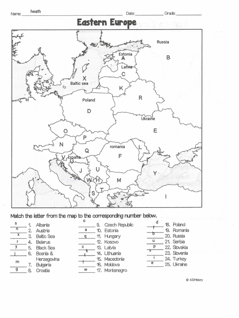 European Geography Puzzle | PDF