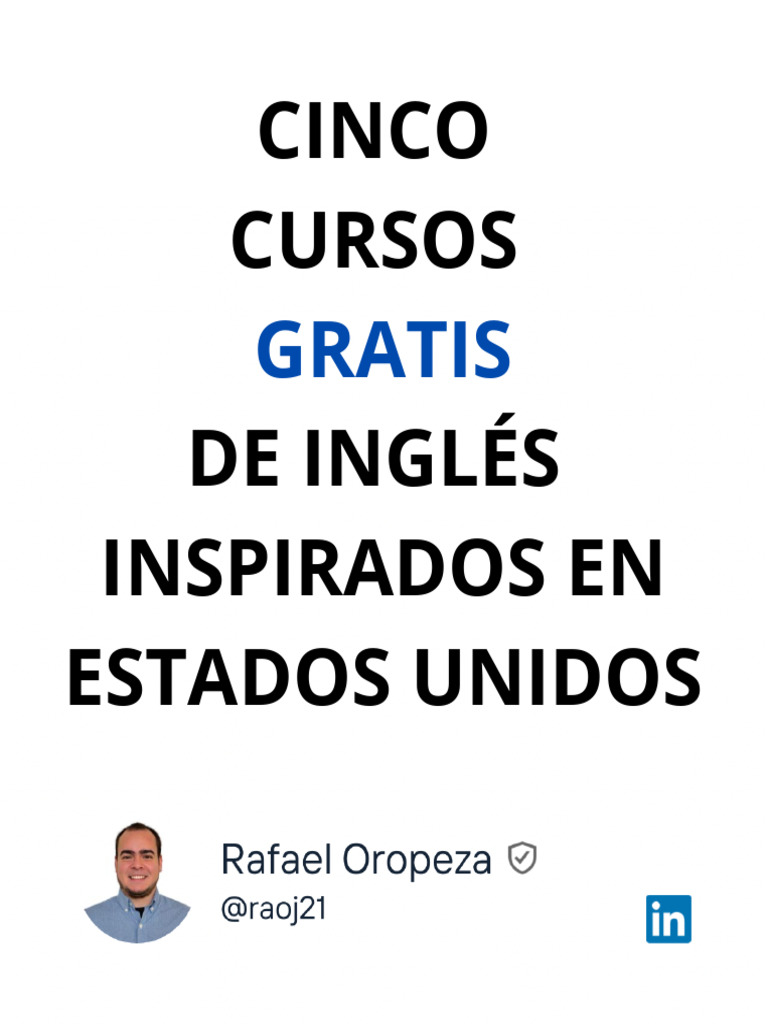 Cursos Gratis de Inglés Inspirados en EE.UU. | PDF
