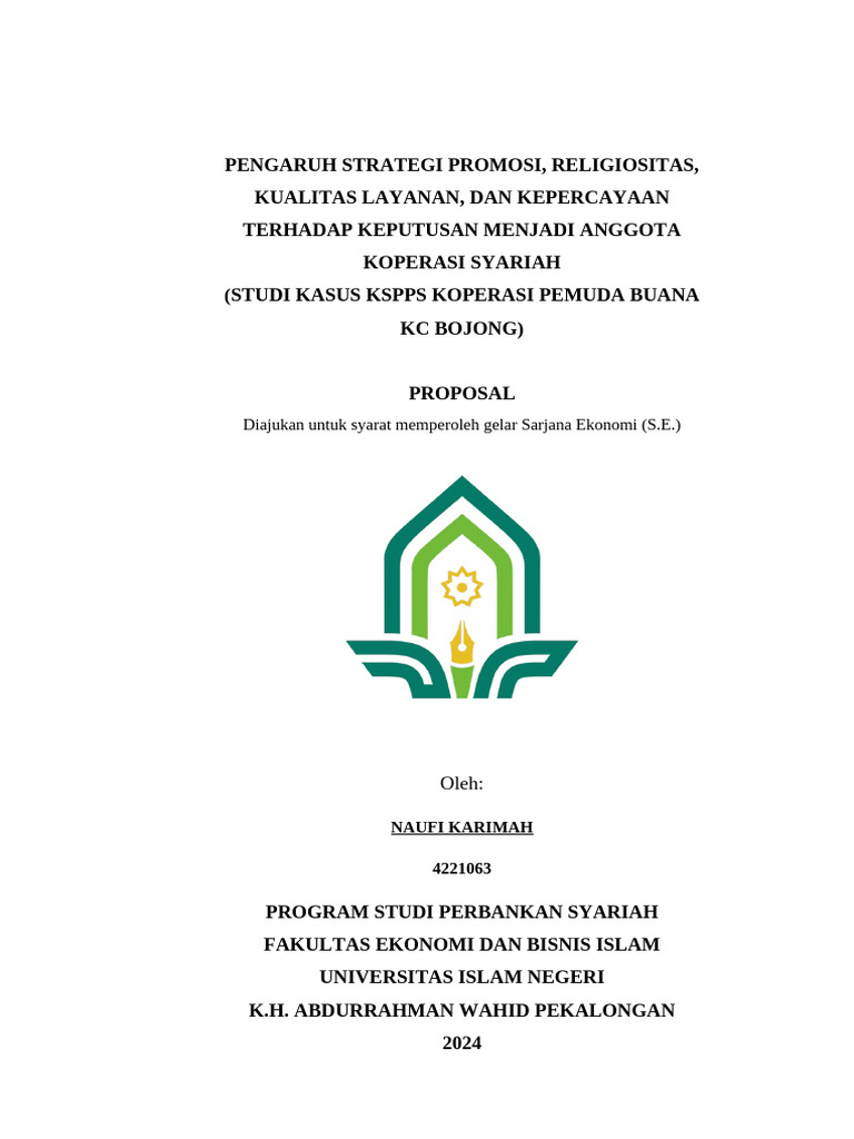 Proposal Ini Acc 23 Des | PDF