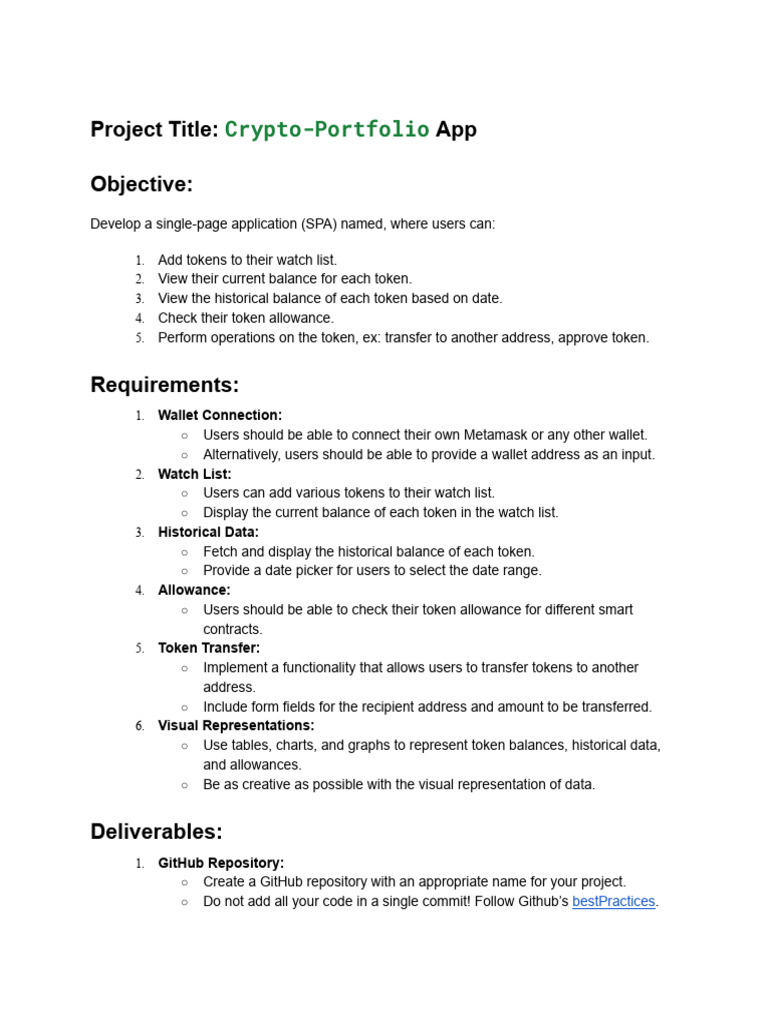 Assignment For Fullstack Blockchain Developer Role | PDF | Databases | Usability