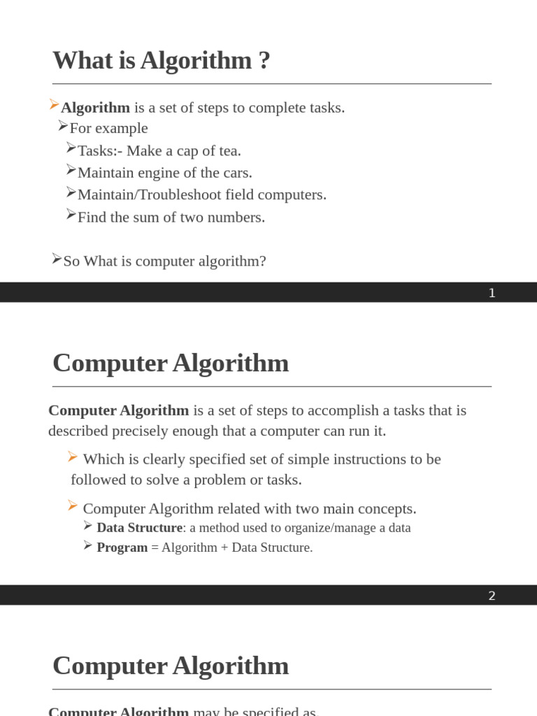 Chapter 1 Design And Analysis Of Algorithm 2 1 Pdf Algorithms Computer Programming