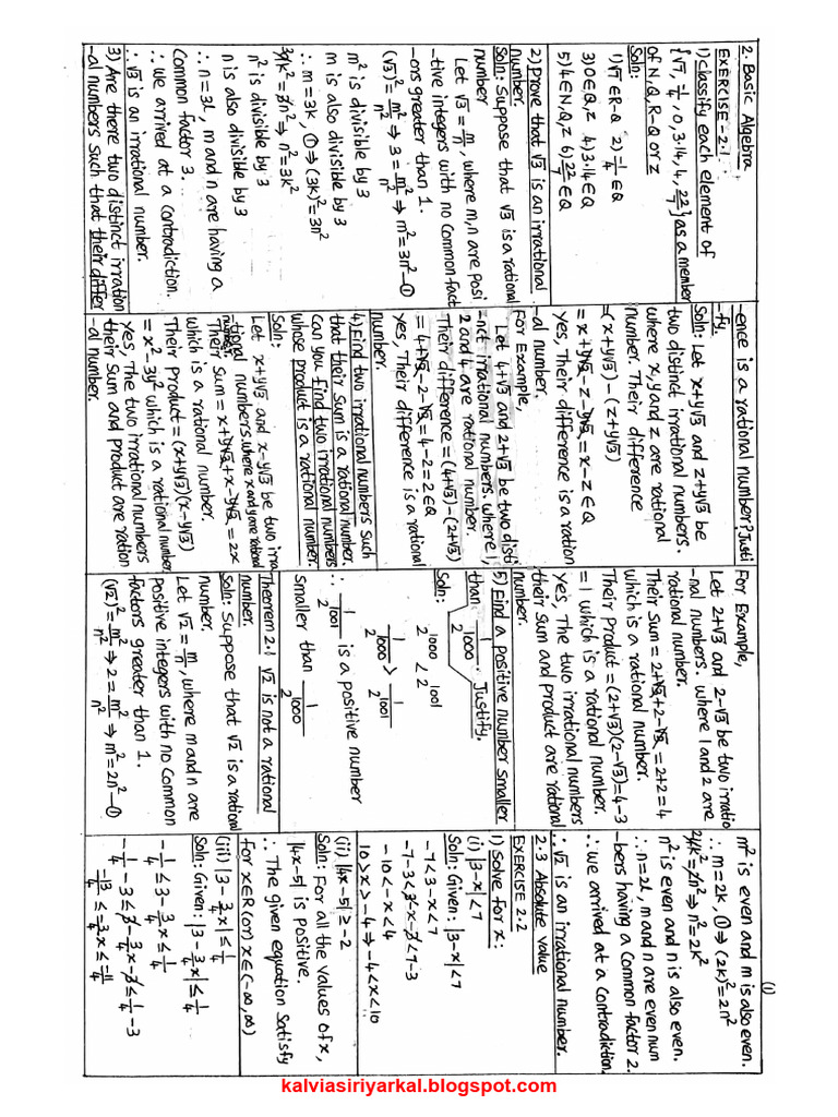 Maths Chap 2 Xerox | PDF