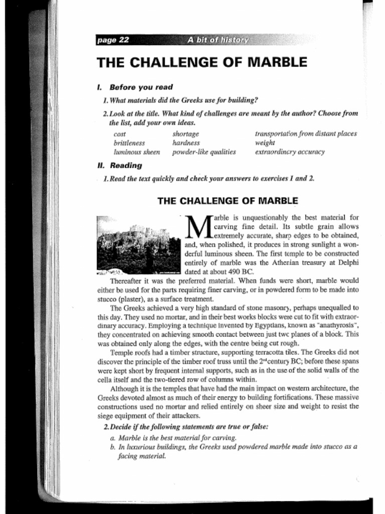 The Challenge of Marble | PDF