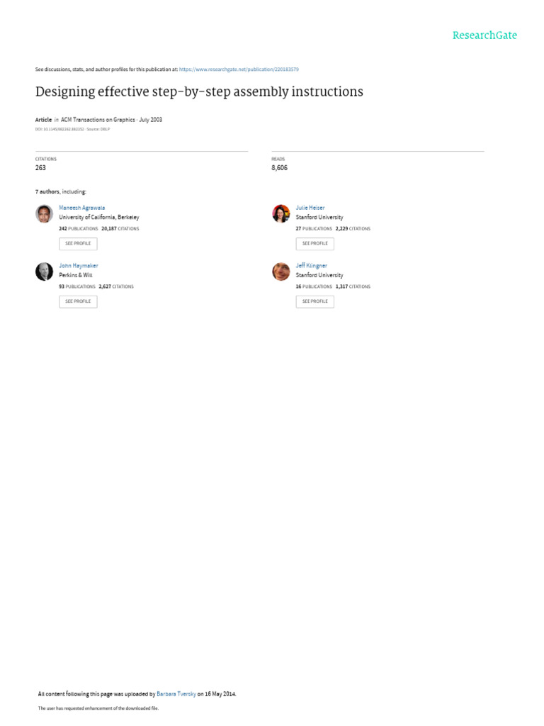 Designing Effective Step-By-Step Assembly Instruct | PDF | Geometry ...