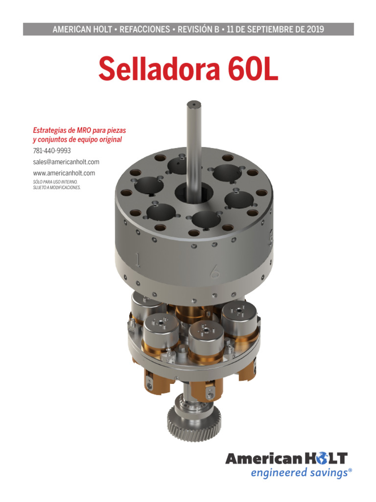 AMH_60L_Seamer_Guide_SpanishUS_Final5 | PDF | Rodamiento (Mecánico ...