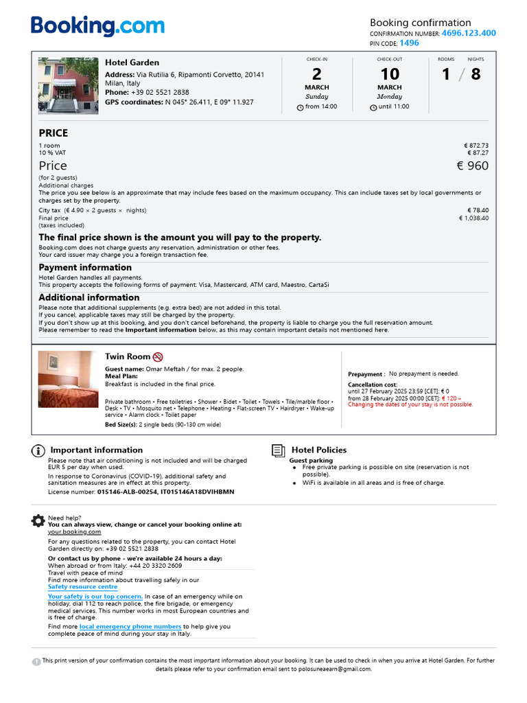 Confirmation | PDF | Fee | Payments