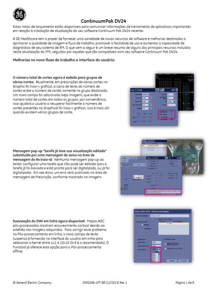 Atualização do Software Continuum Pak DV24 | PDF | Kernel (sistema ...