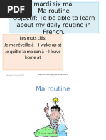 Ma Routine Quotidienne en Français | PDF