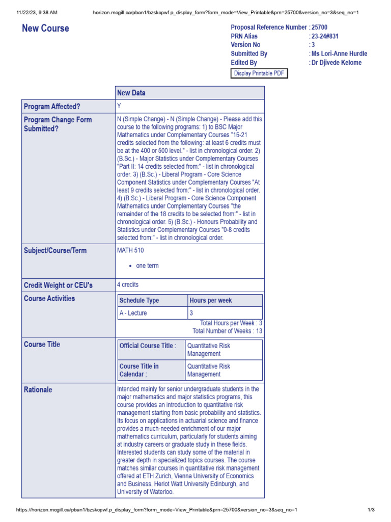 Math 510 New-Quantitative Risk Management-Complete 0 | PDF | Applied ...