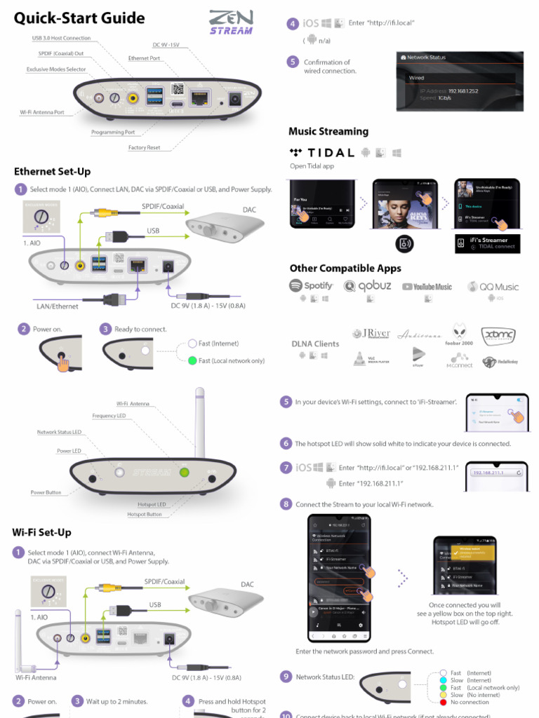 ZEN Stream Quick Start Guide 2.0 | PDF