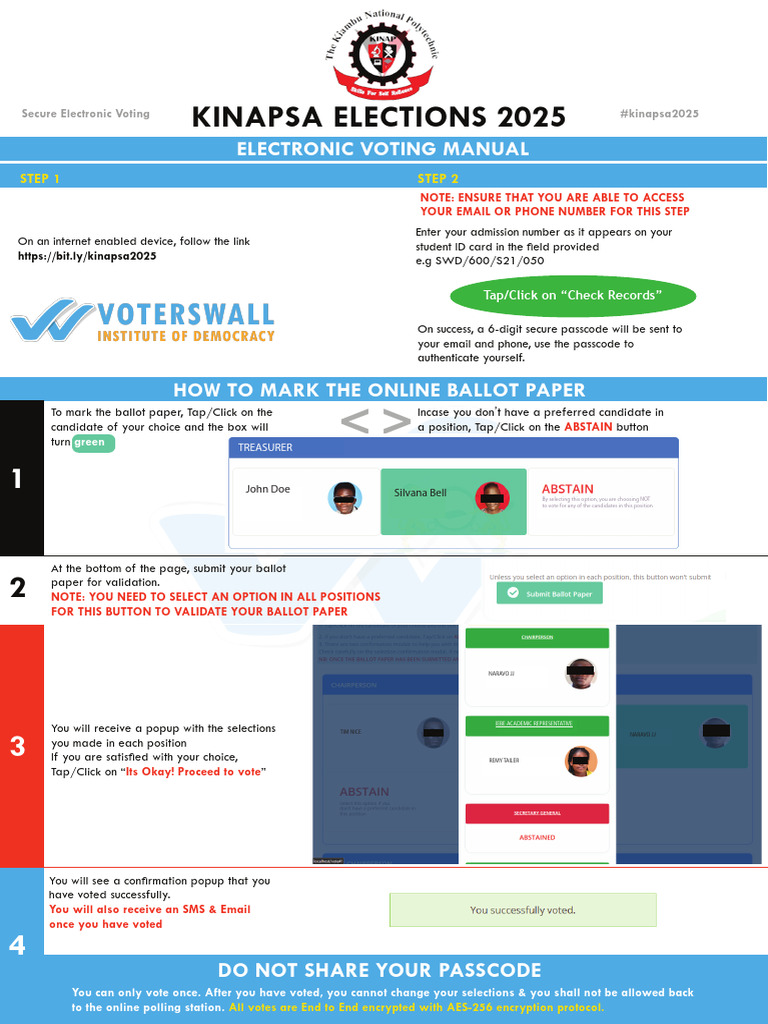 VOTER MANUAL | PDF | Voting | Electronic Voting