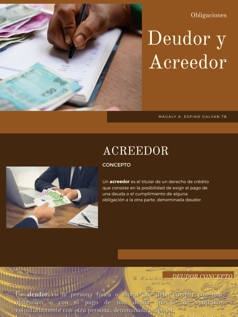 Acreedor y Deudor | PDF