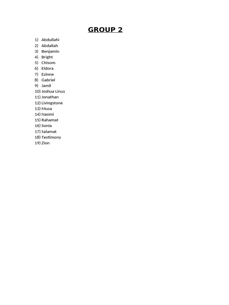 Group 2 | PDF