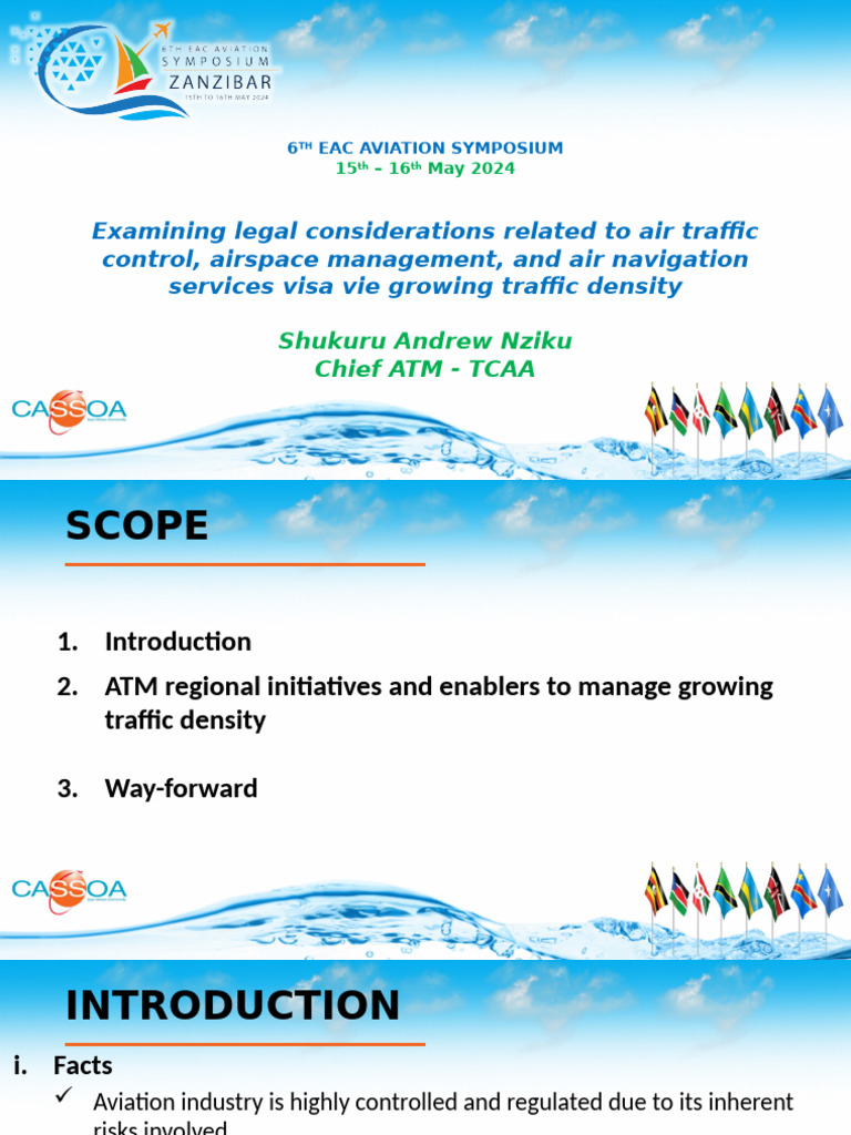 Shukuru Nziku Atm Regulation | PDF | Air Traffic Control | Standardization