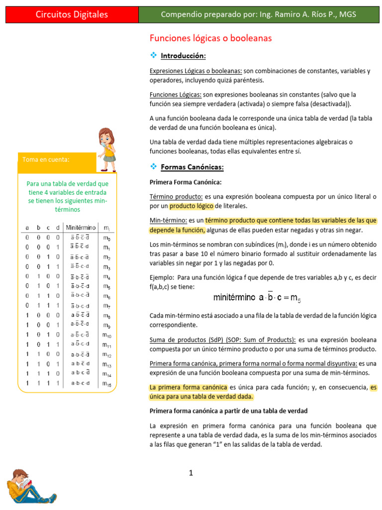2 Funciones Logicas | PDF | Puerta lógica | Álgebra de Boole