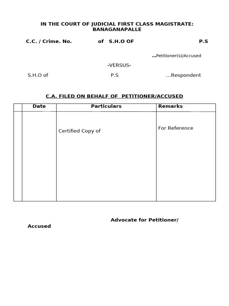CA Memo CRMNL | PDF