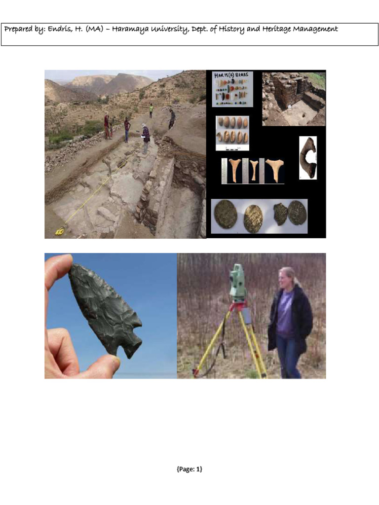 Introduction Archaeology handout | PDF | Archaeology | Anthropology