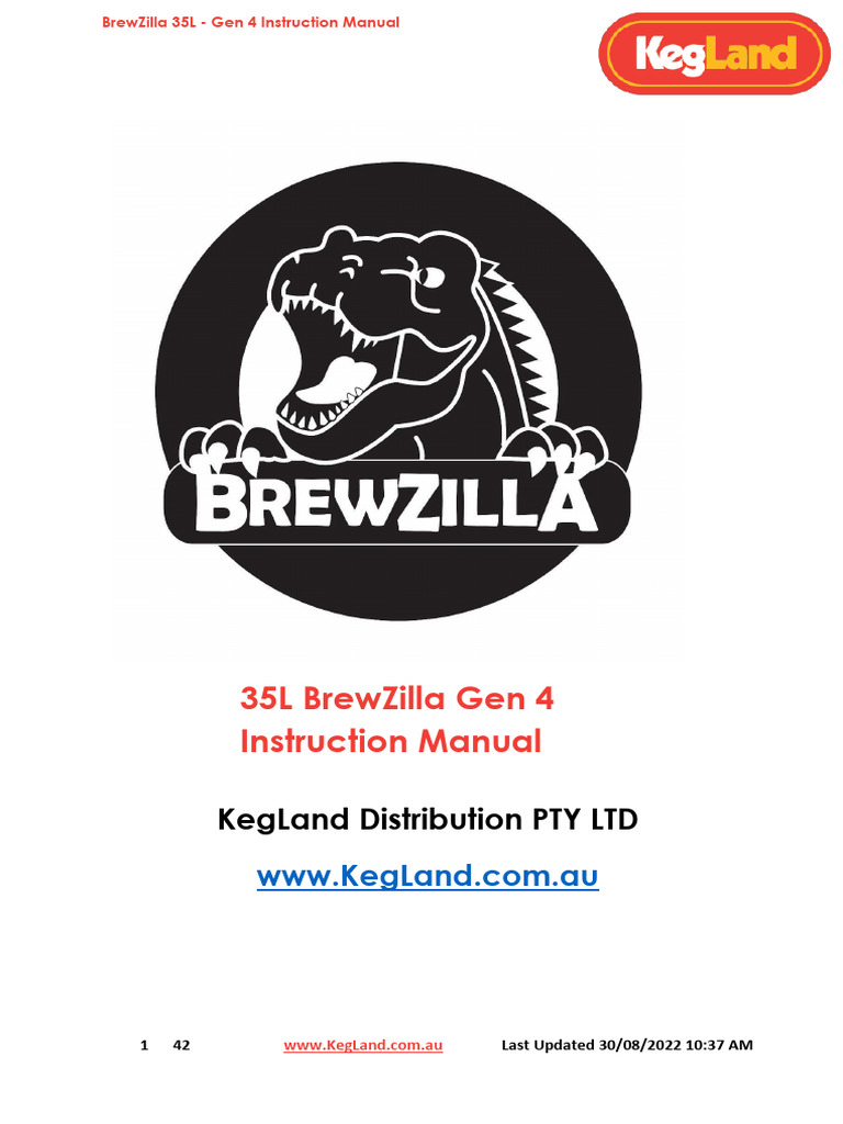 BrewZilla 35L Gen 4 Manual | PDF | Brewing | Brewery