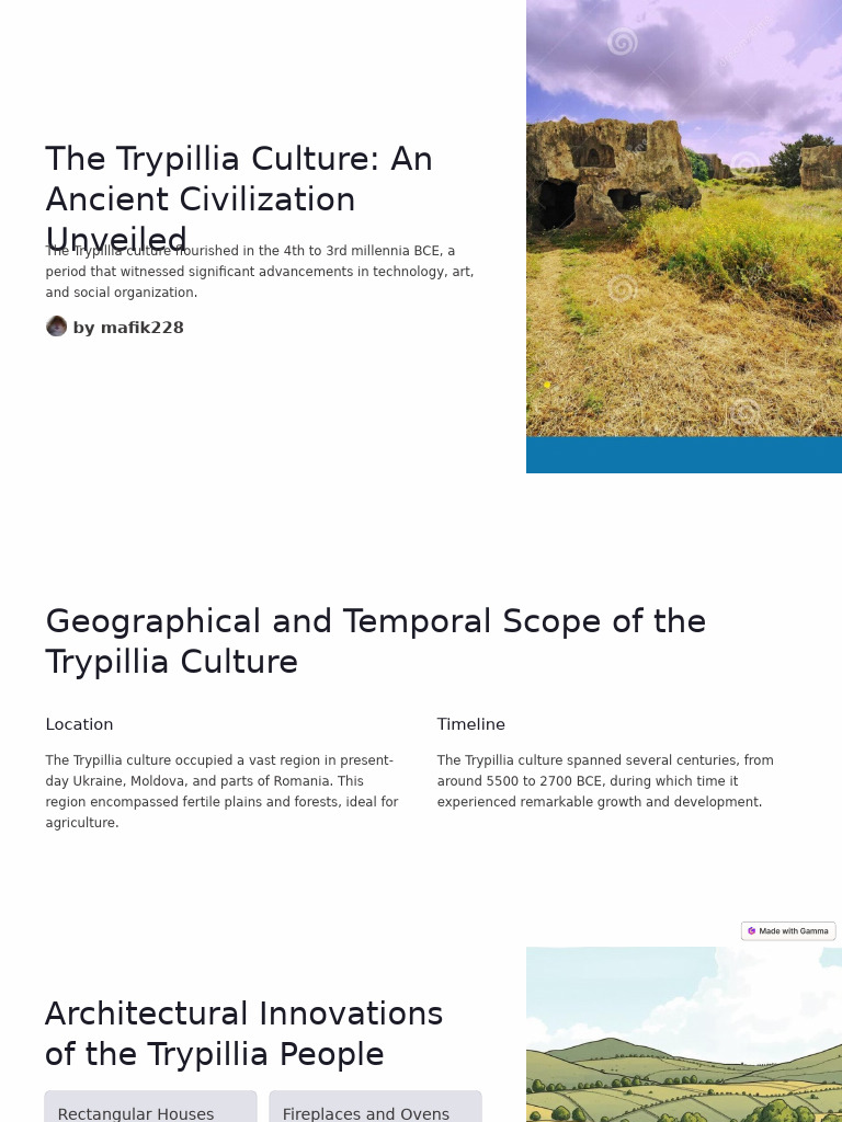 The Trypillia Culture An Ancient Civilization Unveiled | PDF ...