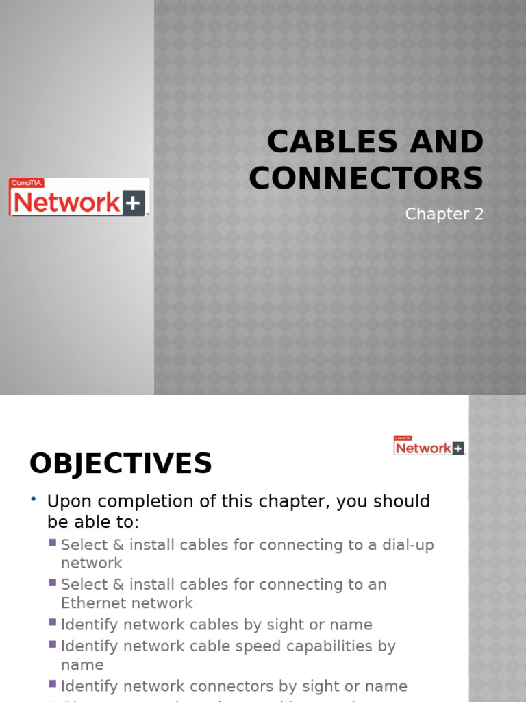 8903562-Cables and Connectors Comptia Network | PDF | Coaxial Cable ...