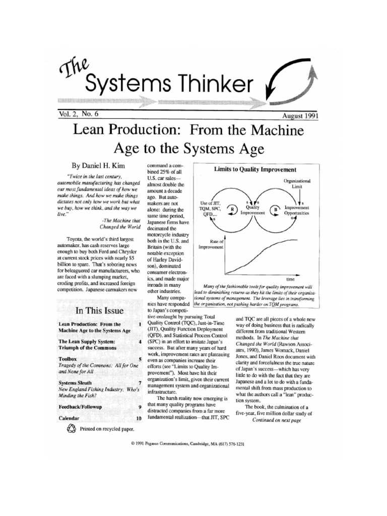 lean thinking | PDF