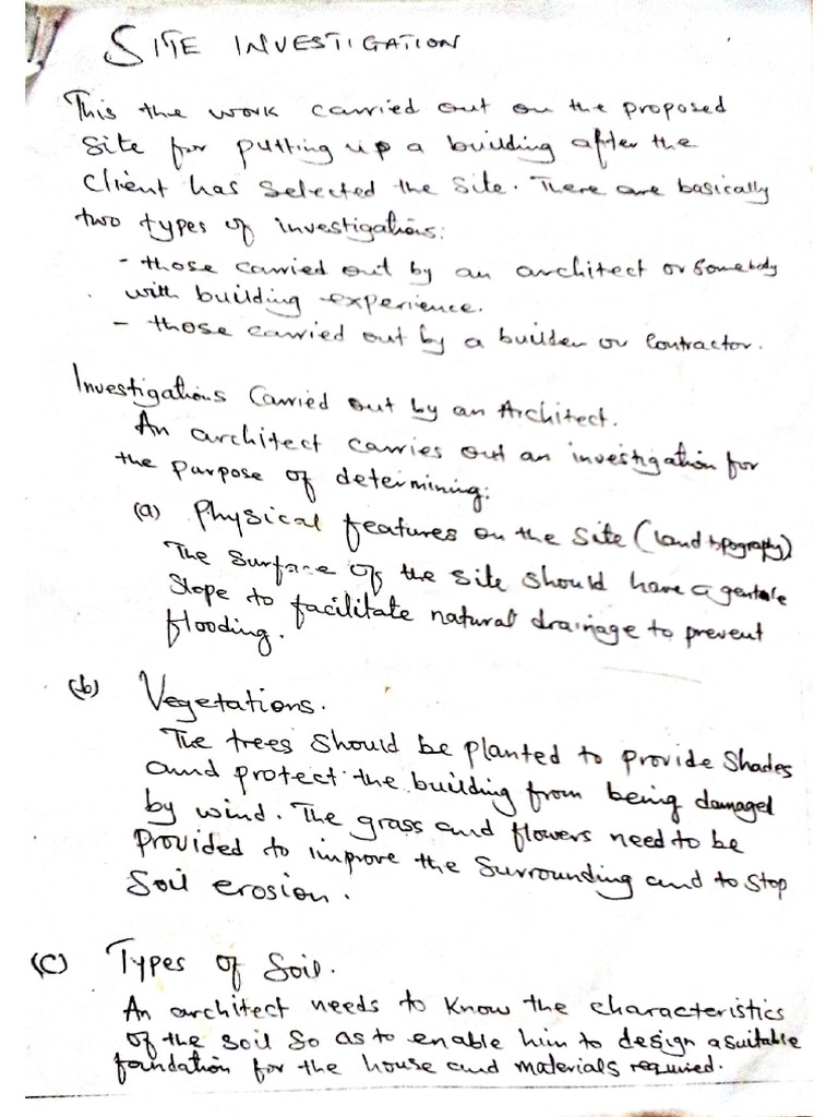 Construction Technology 1 Notes Civil Engineering Notes Diploma | PDF