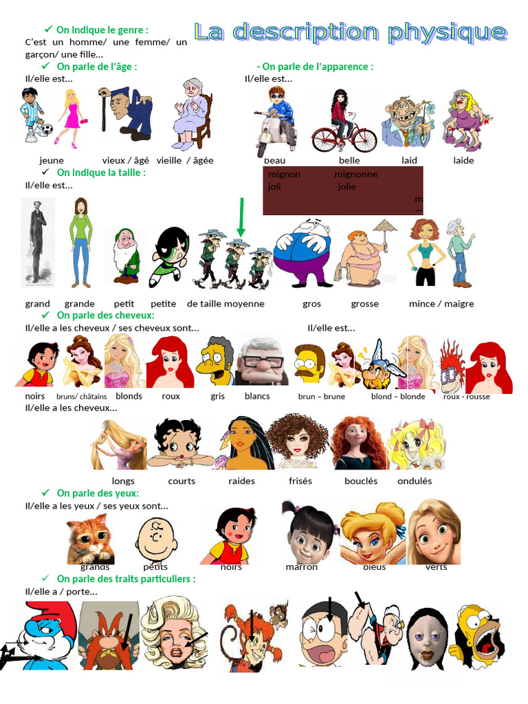 Description physique d'une personne | PDF