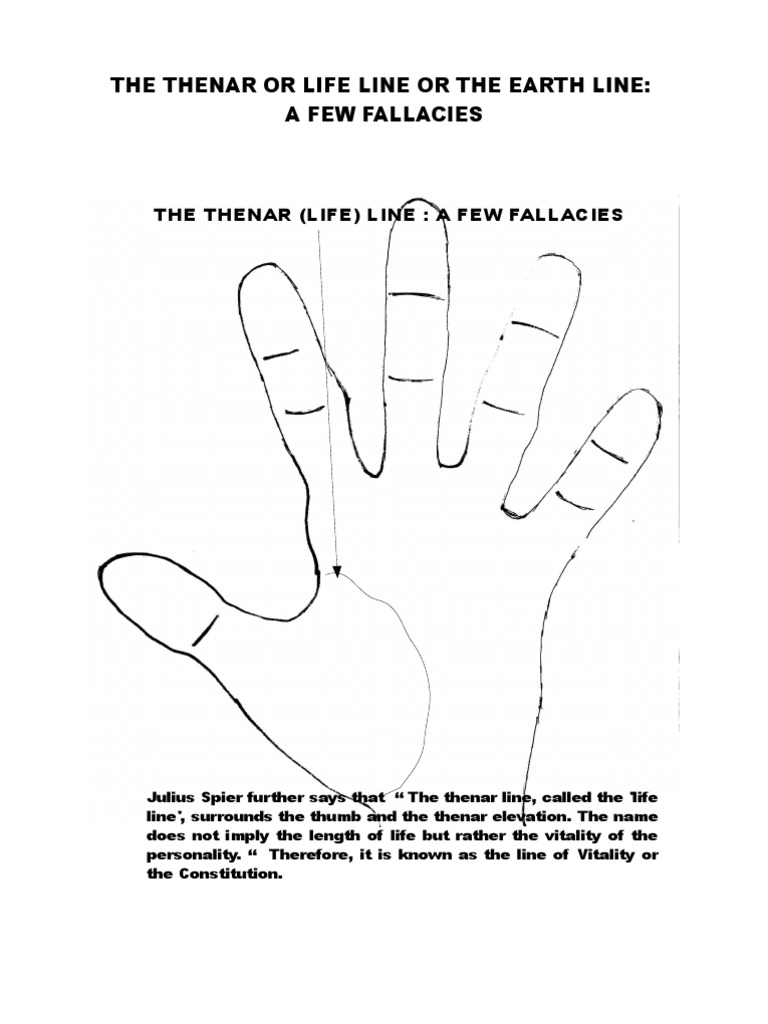 The Thenar (Life) Line & Some Fallacies | PDF | Life | Cognition