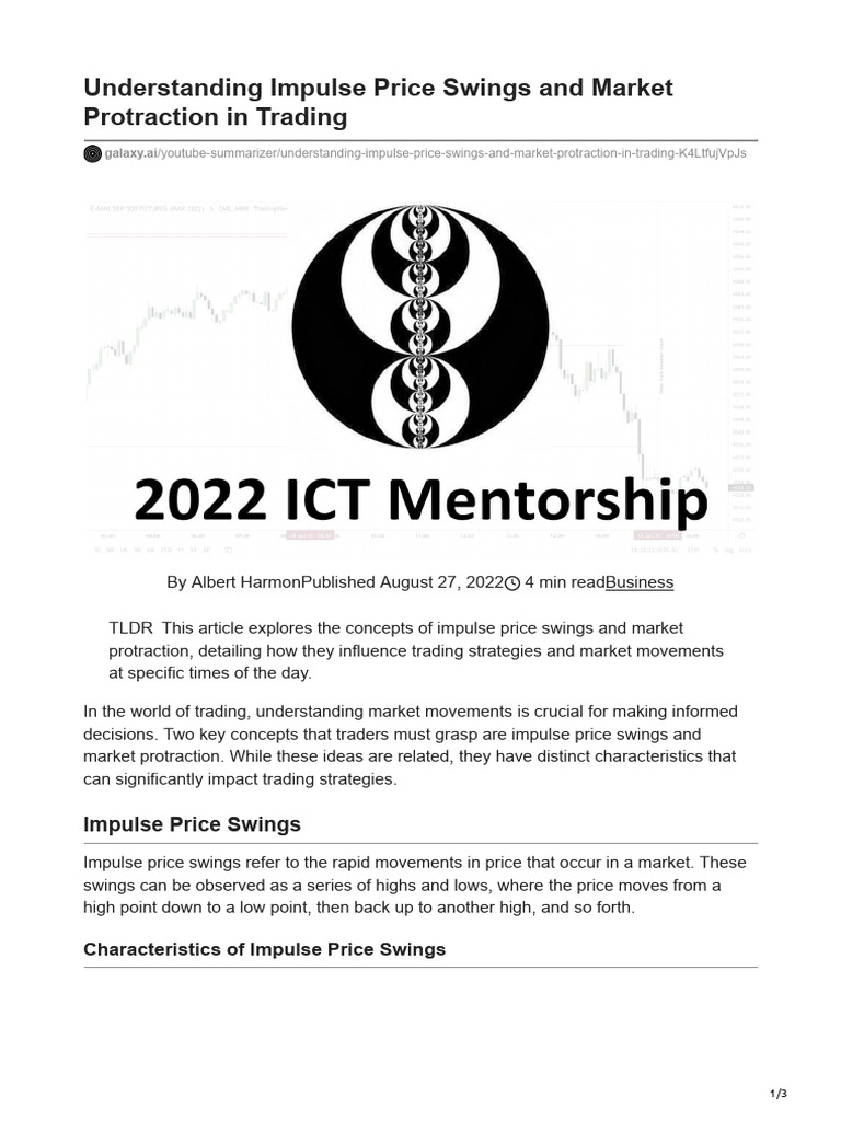Galaxy - Ai-Understanding Impulse Price Swings and Market Protraction ...
