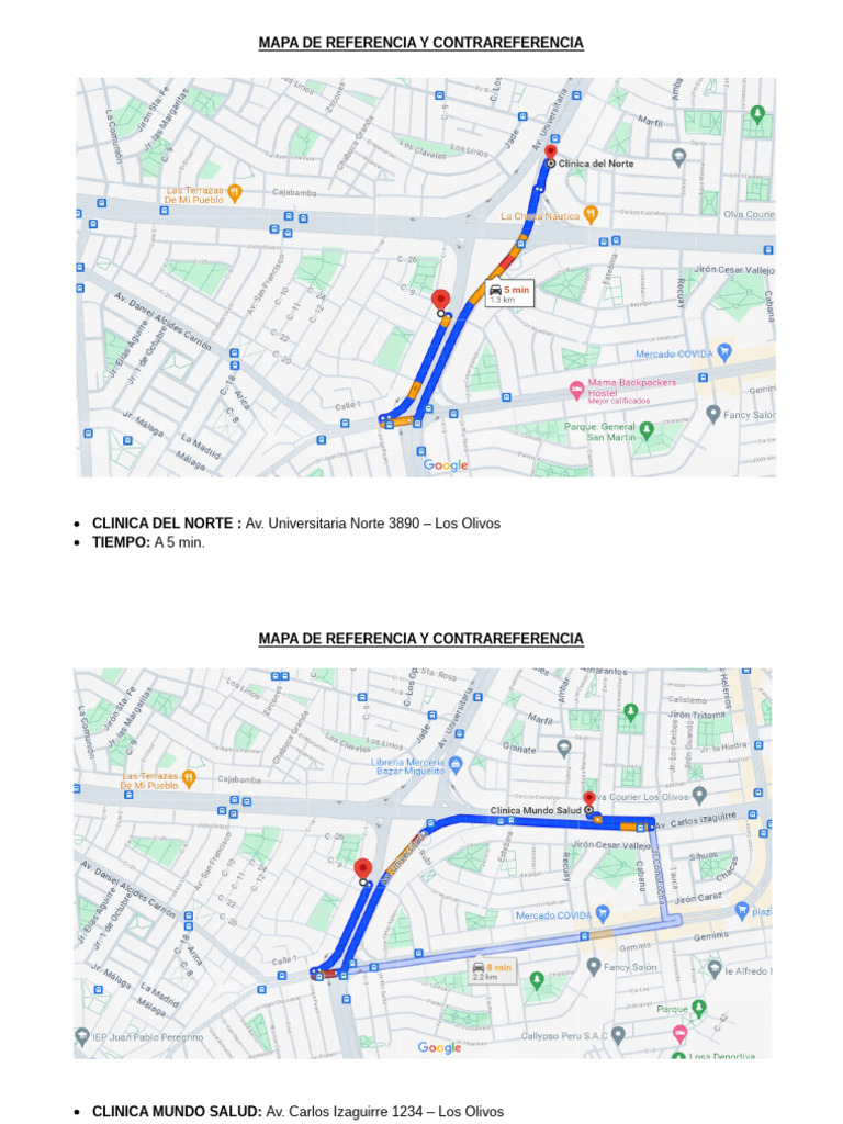 Mapa de Referencia y Contrareferencia | PDF