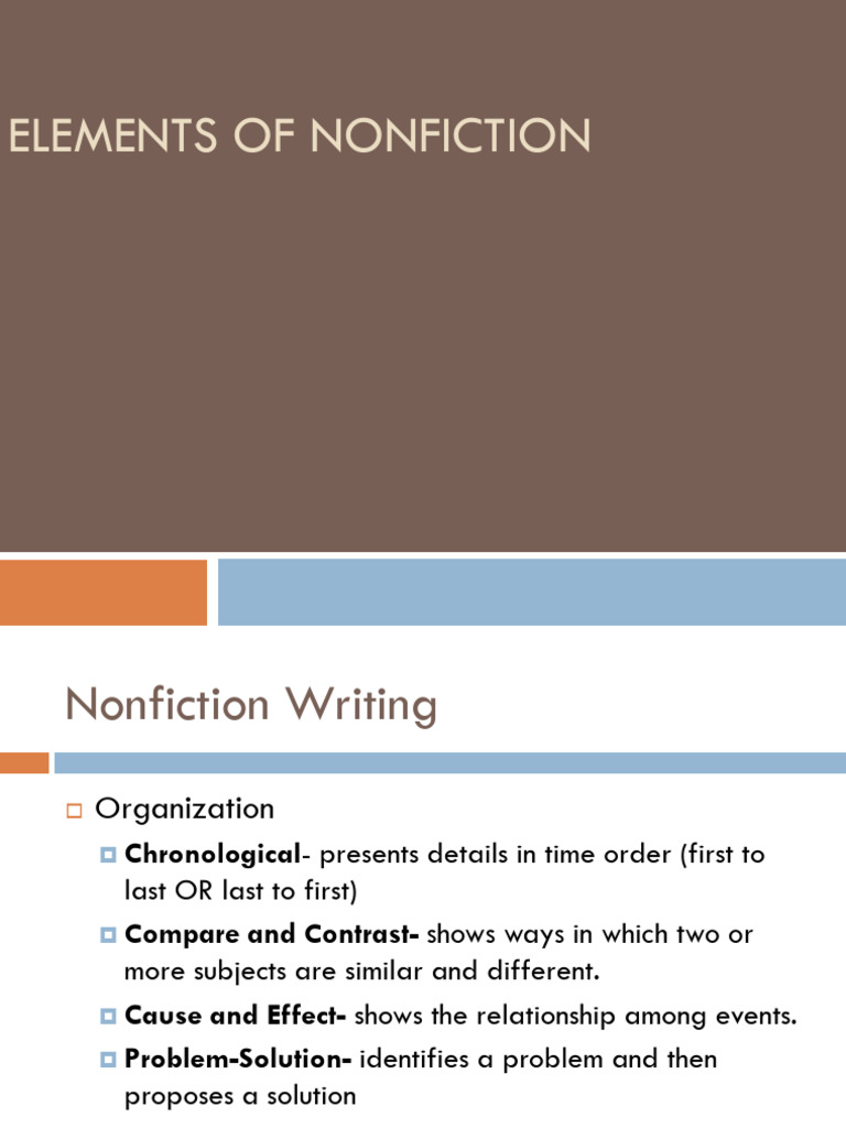 Elements of Nonfiction | PDF