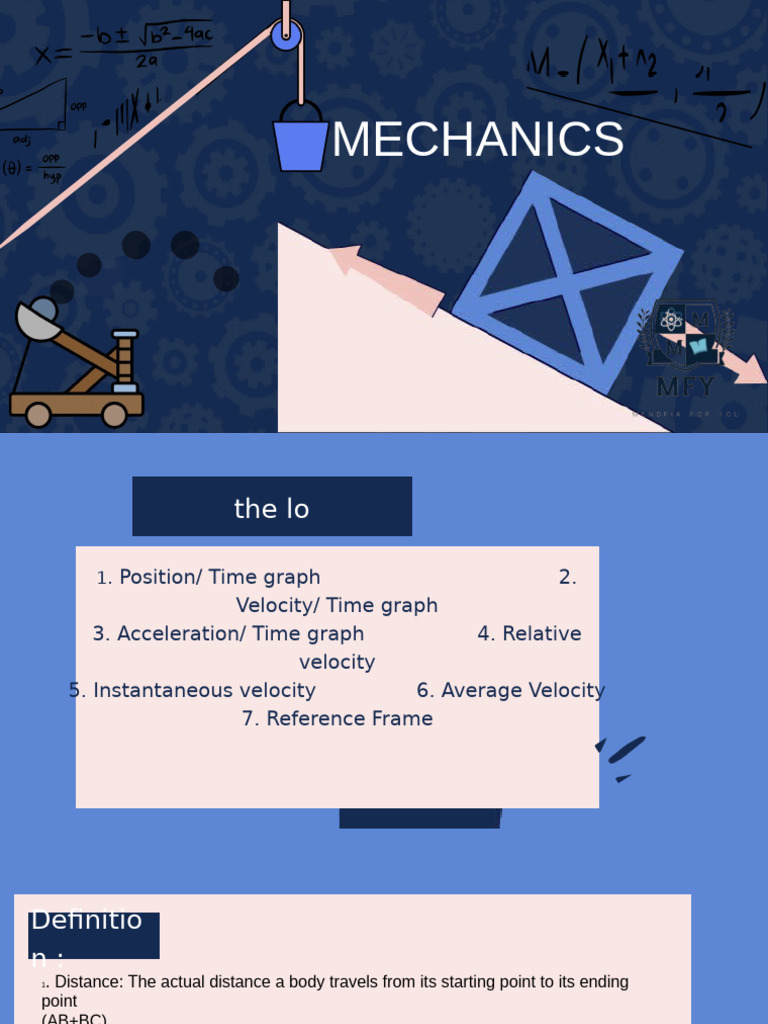 Mechanics | PDF | Velocity | Acceleration