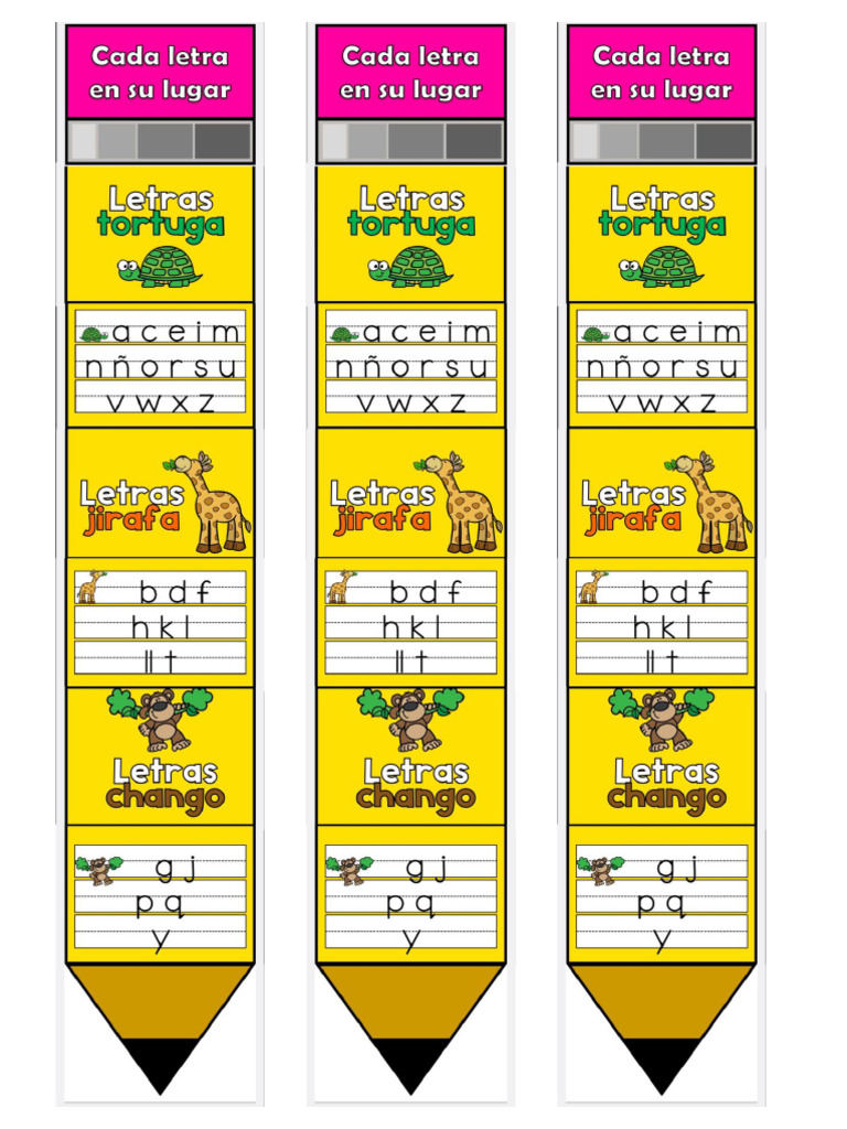 Cada Letra en Su Lugar - Lapiz Separador | PDF