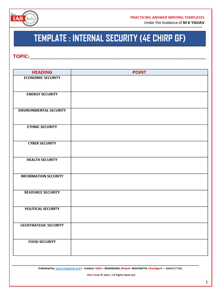 Template Internal Security | PDF