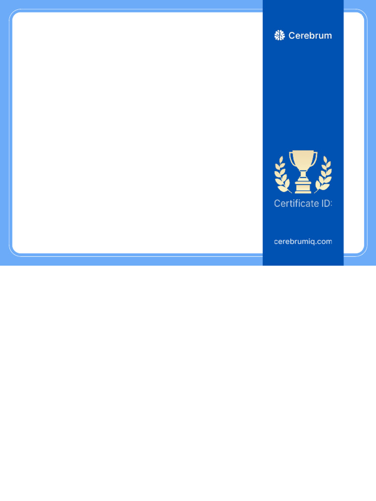 Iq Certificate Pdf