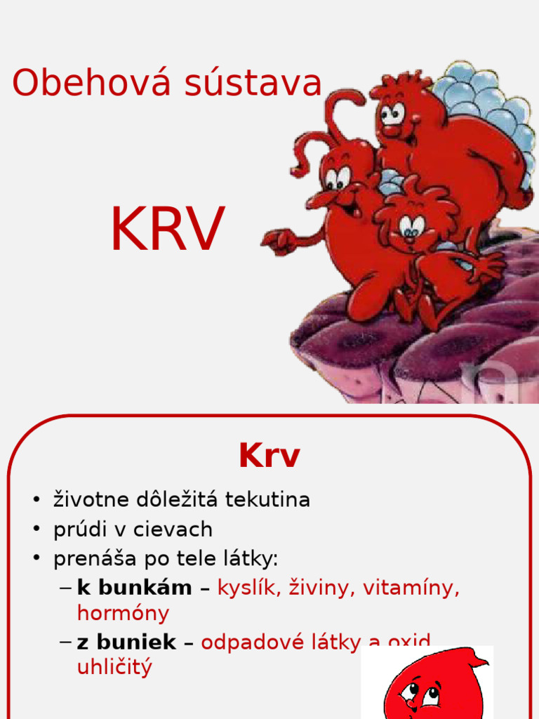 ObehovÃ¡ sÃºstava - krv | PDF