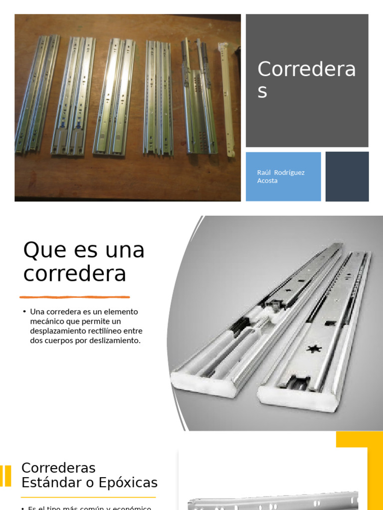 Tipos de correderas para cajones | PDF