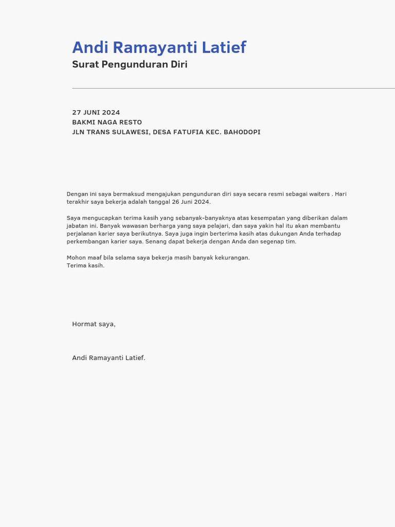 Contoh Surat Pengunduran Diri Putih Biru Garis Rapi_20240628_191707 ...