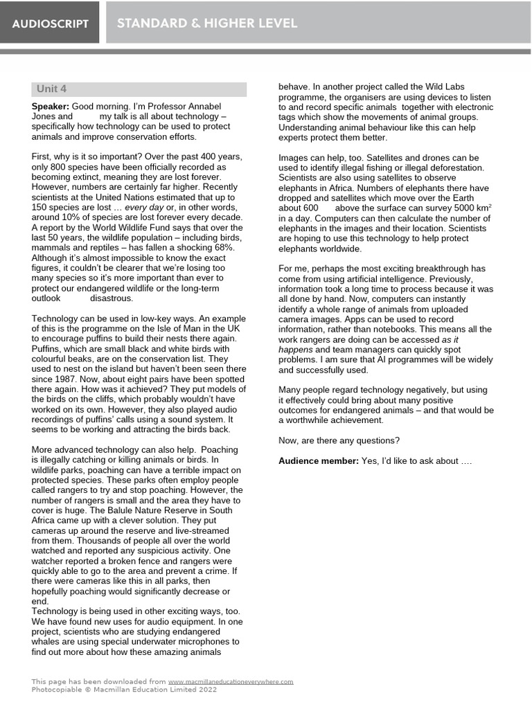 Tech Innovations In Wildlife Conservation Pdf Elephant