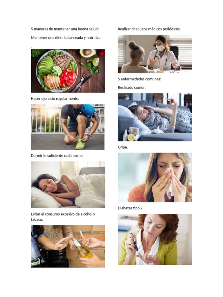 5 Maneras de Mantener Una Buena Salud | PDF