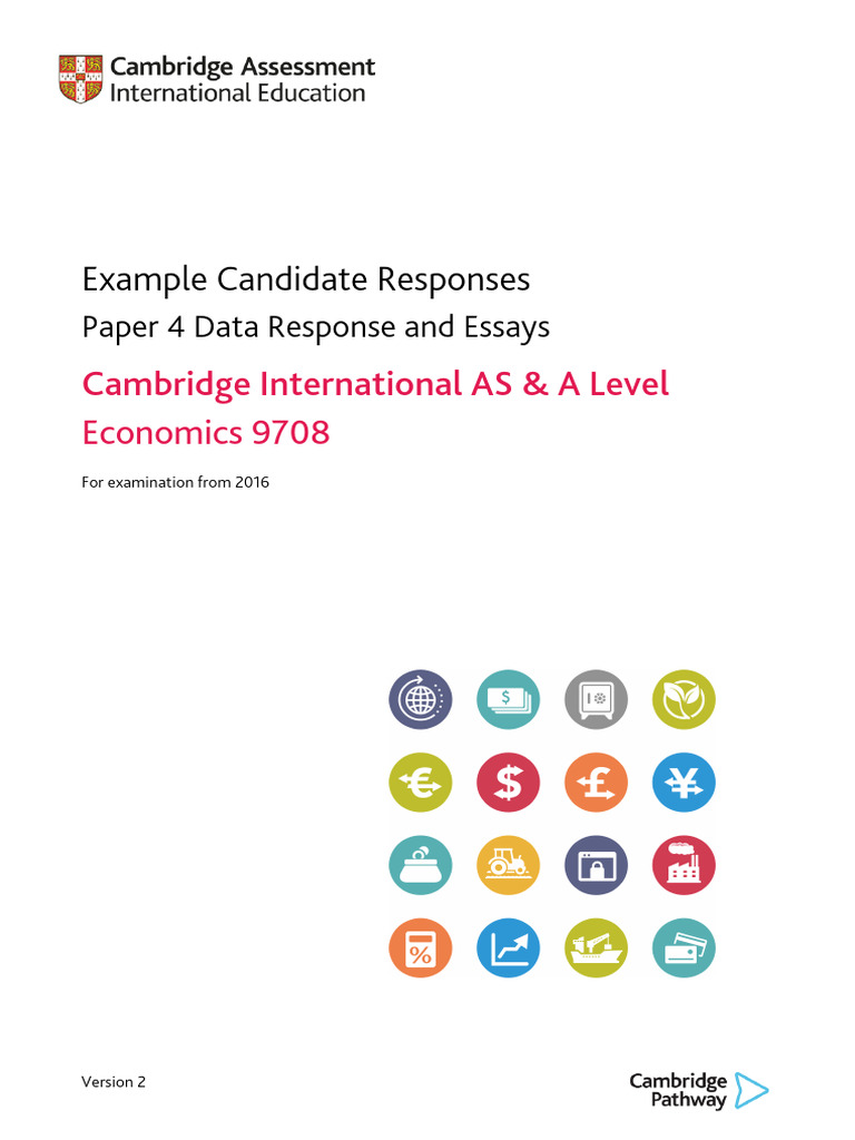 Example Candidate Responses: Cambridge International AS & A Level | PDF ...