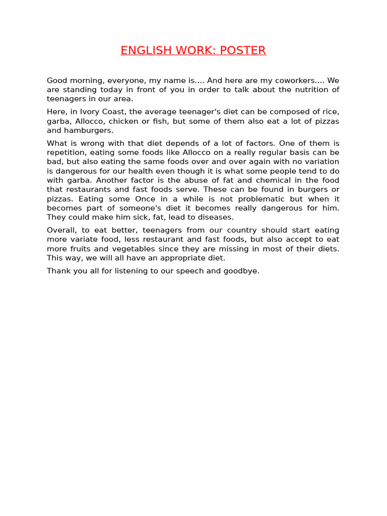 English Work v2 | PDF