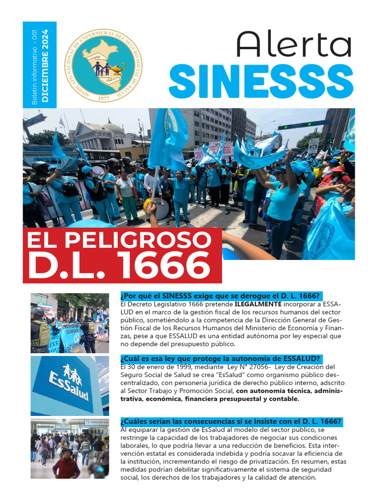 Boletín 001 - El Peligroso DL 1666 | PDF | Economias | Gobierno