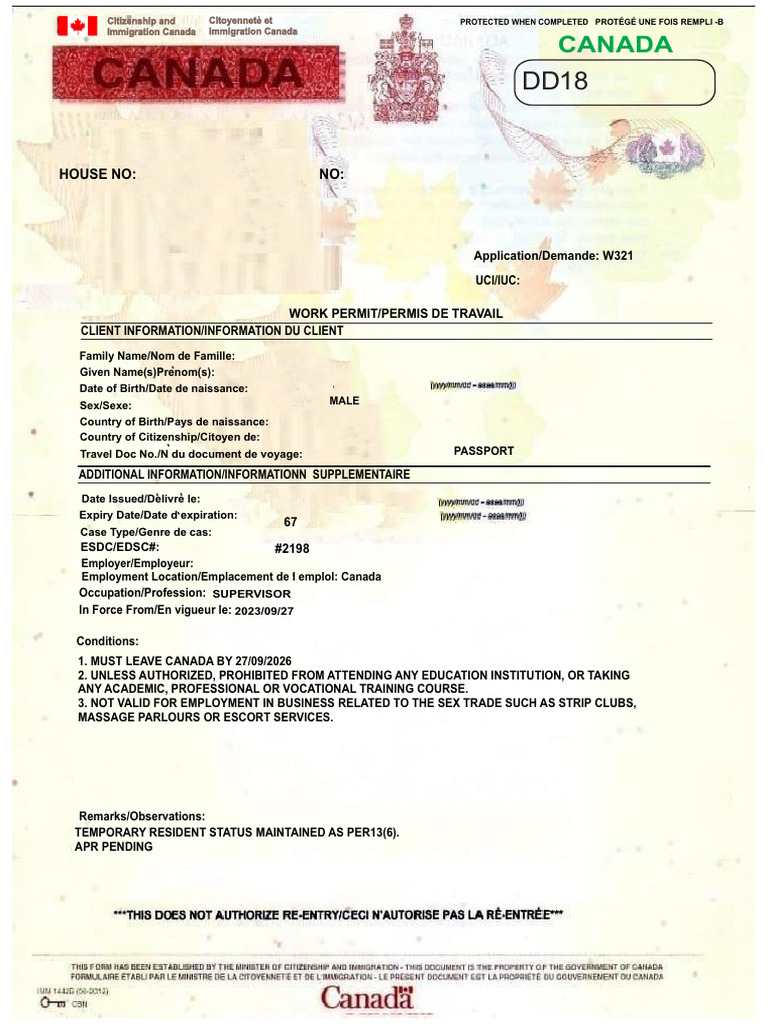 UCI/IUC Work Permit Client Info Form | PDF